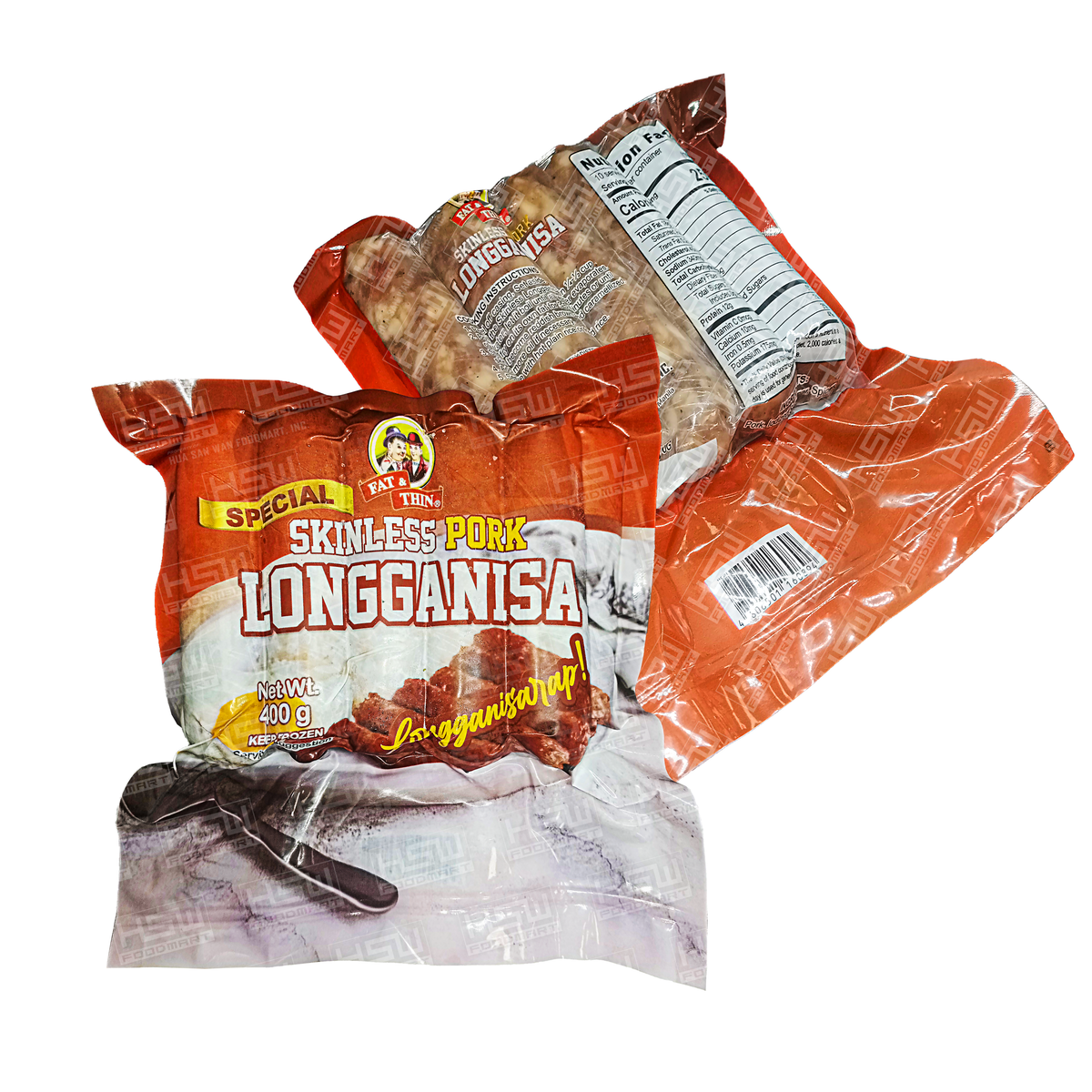 FAT & THIN SKINLESS PORK LONGGANISA 400G – hswfoodmart