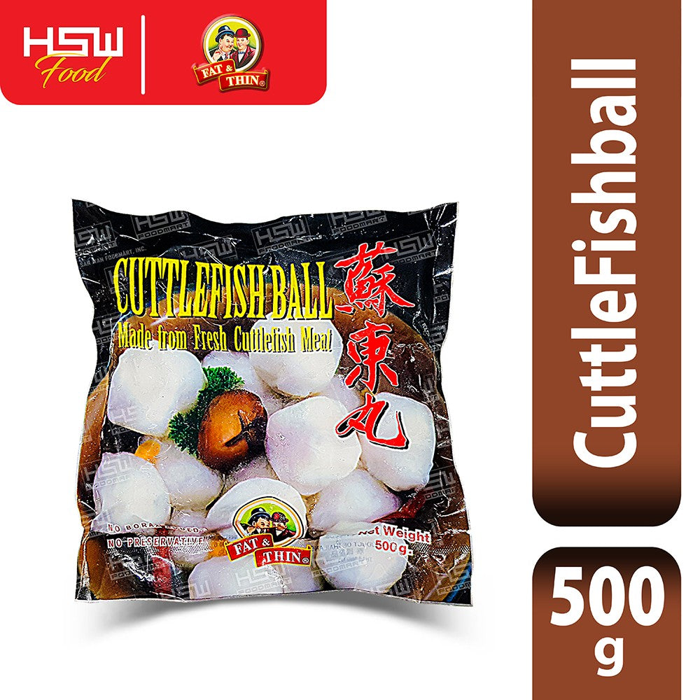 FAT & THIN CUTTLEFISHBALLS 500G – hswfoodmart