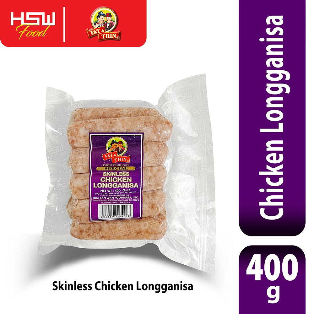 FAT & THIN SKINLESS CHICKEN LONGGANISA 400G – hswfoodmart